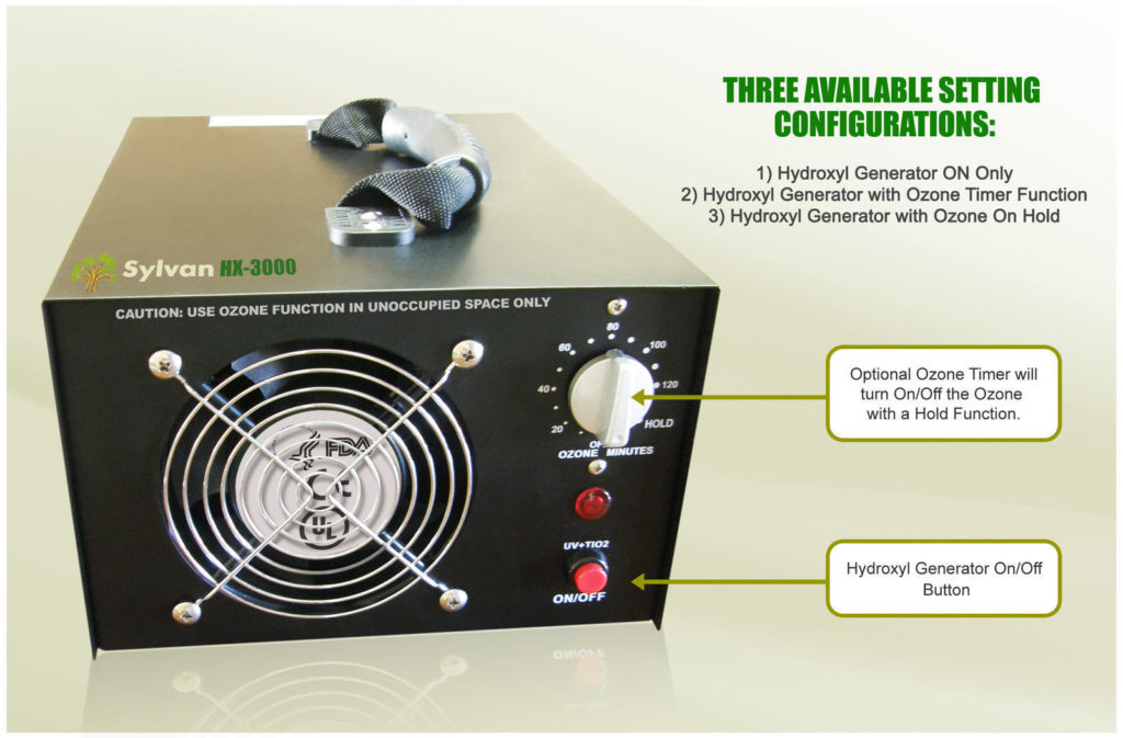 Sylvan Purifiers | Sylvan Hydroxyl Generator HX-3000 with Ozone Option ...